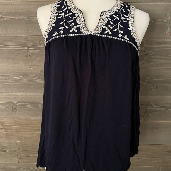 Monsoon | Tops | Monsoon Sleeveless Embroidered Tank | Poshmark